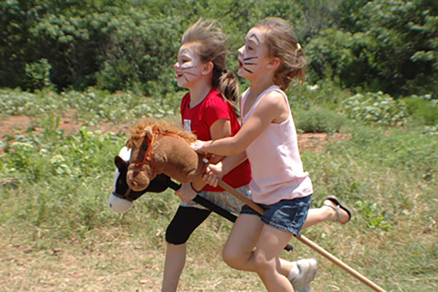 Stick horse Racing